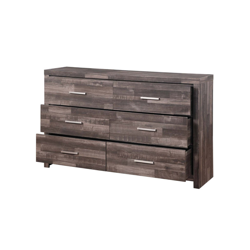 Millwood Pines Juniper Dark Cherry Finish Dresser | Wayfair